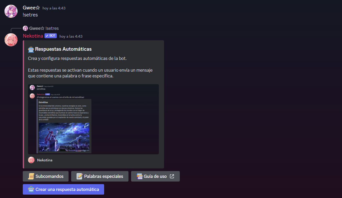 Auto Responder | Neko Wiki